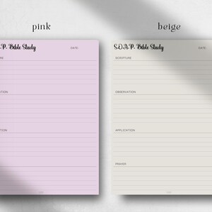 Digital S.O.A.P. Notes Template in 8 Colors and Letter Size (printable ...