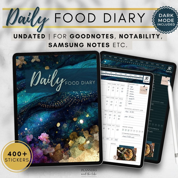 Food Diary Template - Etsy