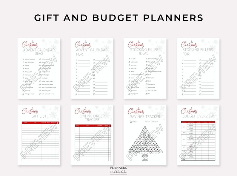 Christmas Planner Printable Holiday Planner Printable - Etsy