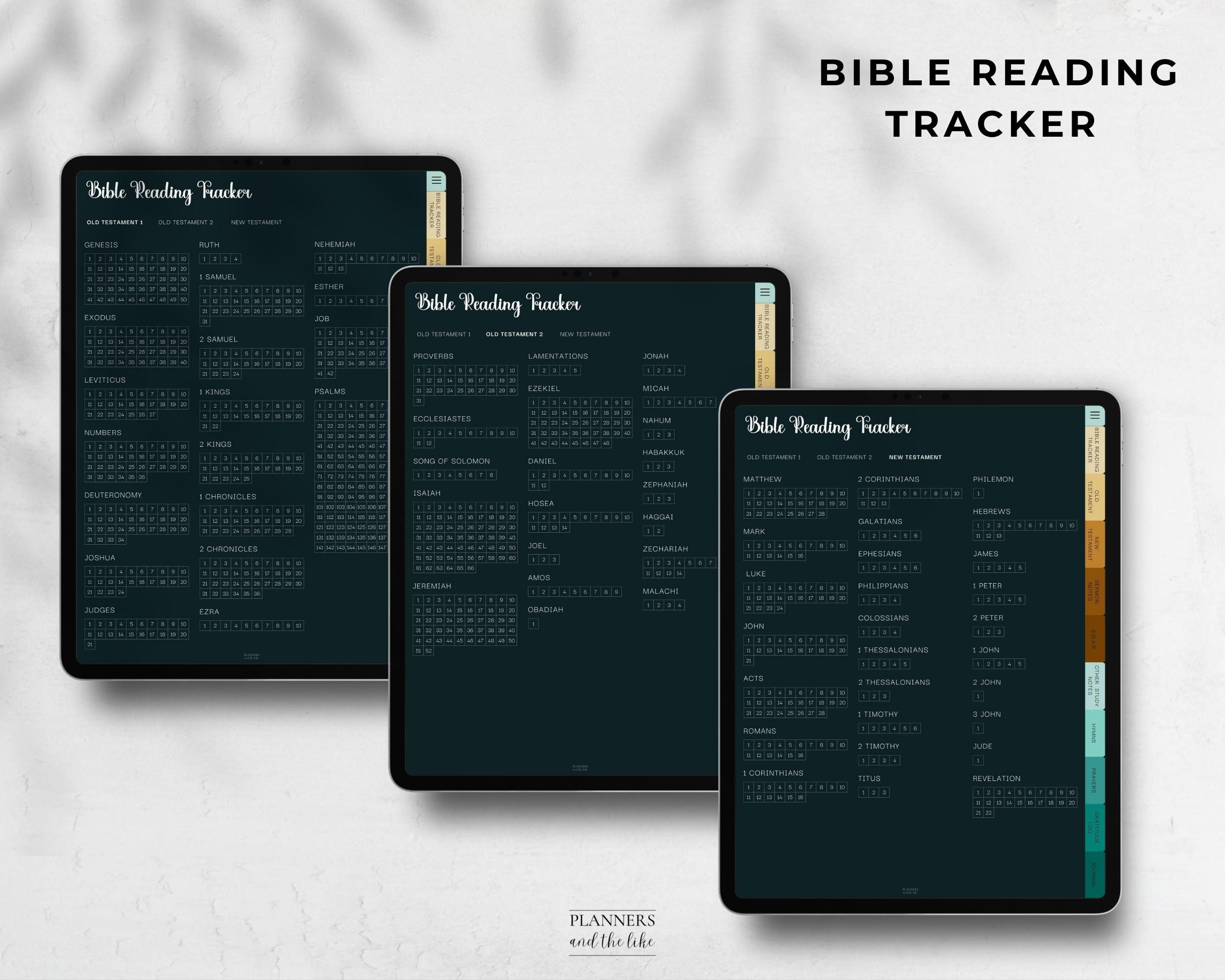 Digital Dark Mode Bible Study Notebook Fully Hyperlinked - Etsy