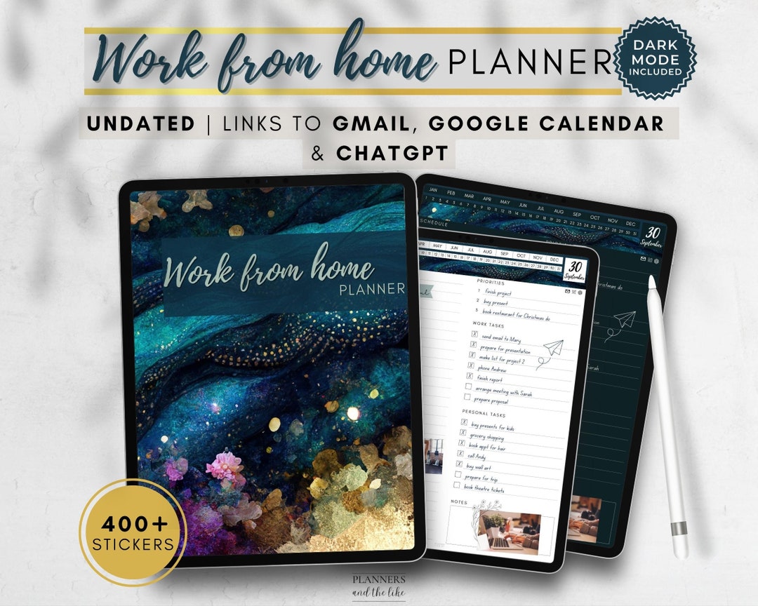 Digital Work From Home Planner: Goodnotes & Samsung Notes (PDF) - Etsy