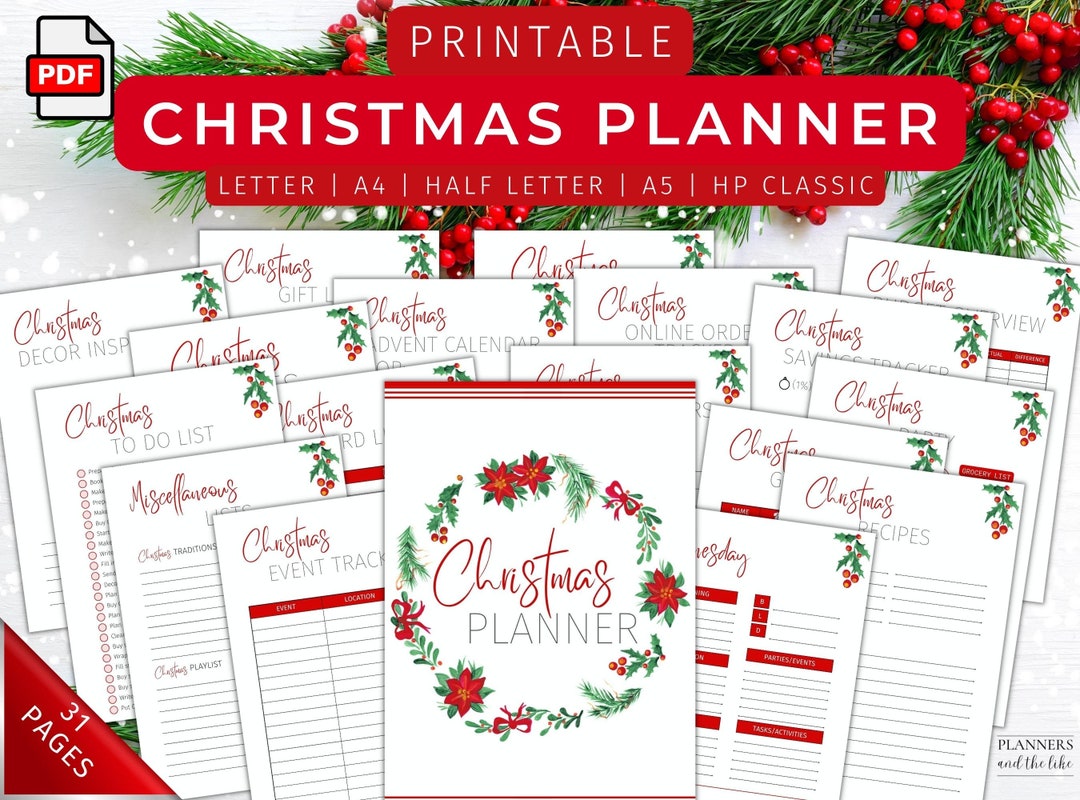 Christmas Planner Printable, Holiday Planner Printable, Christmas to Do ...