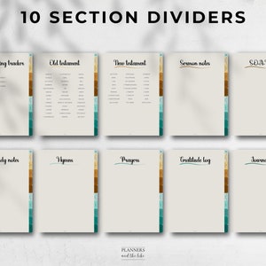 IPad & Tablet Digital Bible Study Notebook With Hyperlinked Dividers to ...