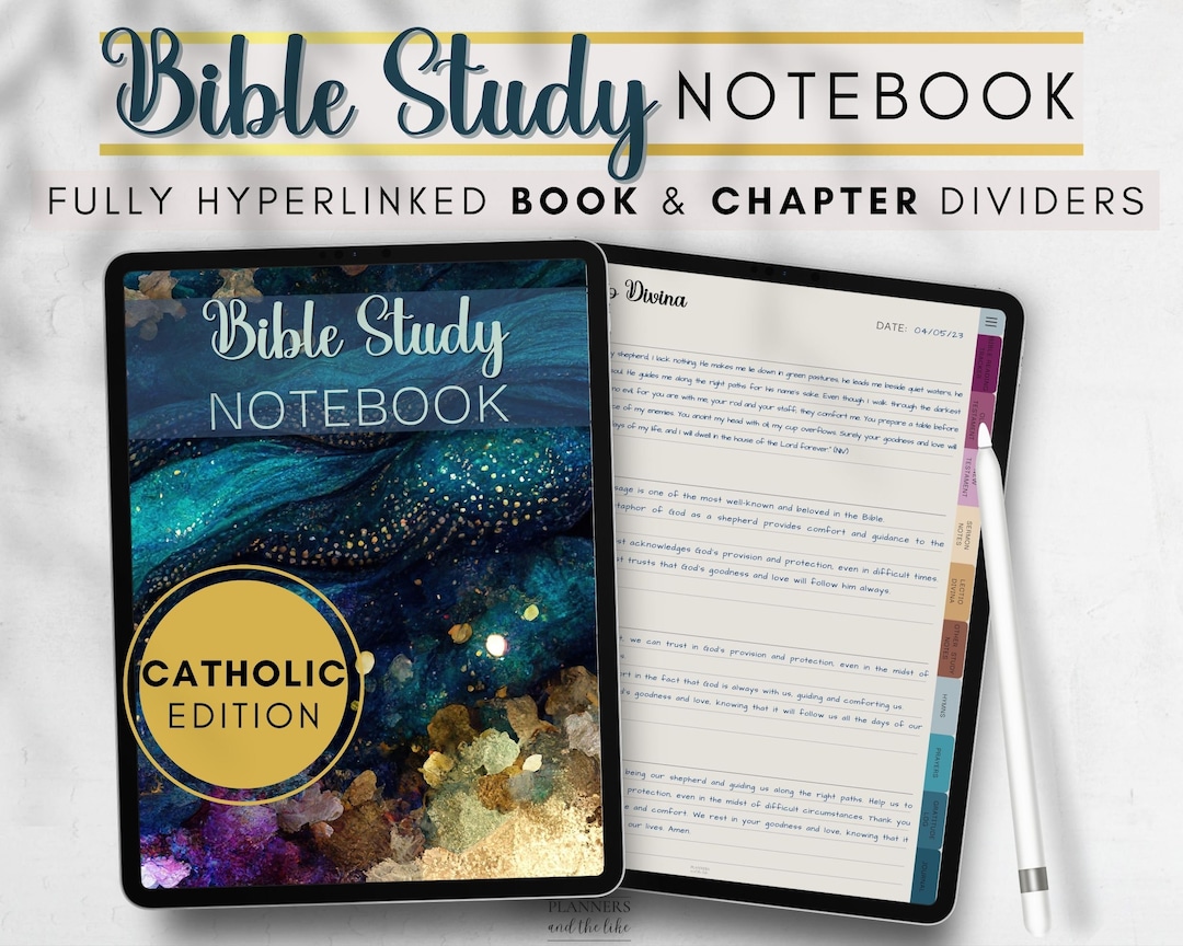 Digital (catholic Edition) Bible Study Notebook With Hyperlinks to ...