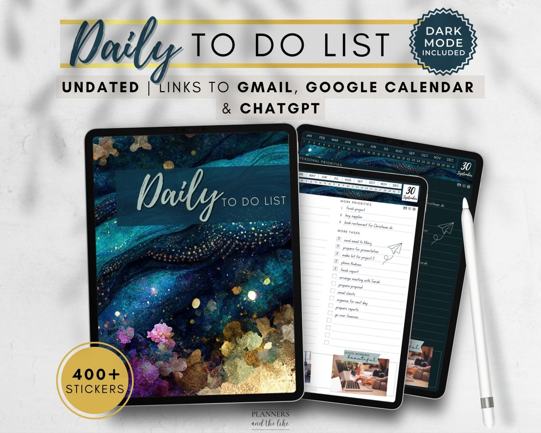 Digital Daily To-do List: Goodnotes & Samsung Notes (digital Download ...