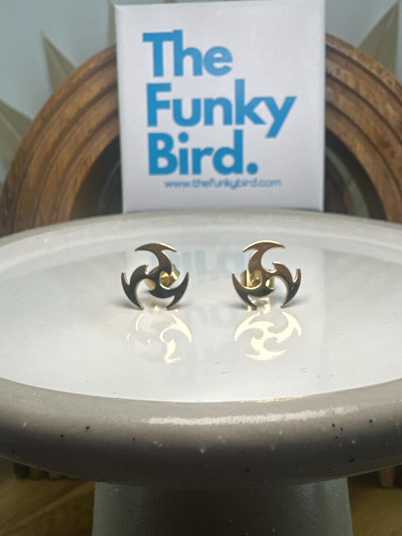 Ninja Star Stainless Steel Earrings, Unique Edgy Men's Jewelry, Cool ...