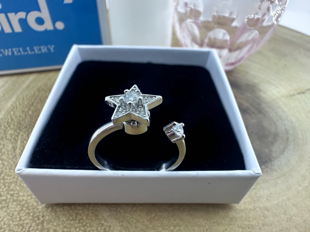 ADHD Ring, Stress Relief Rings, Relax Ring, Skin Picking Ring, Calm ...