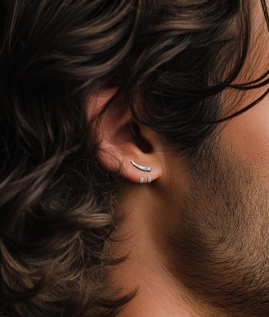 Male Earrings Studs for Men and Minimalist Male Earrings, Manly ...