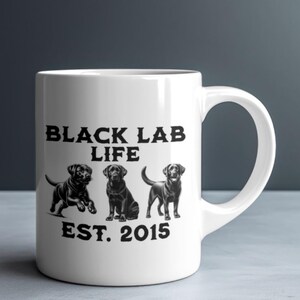 Personalized Black Lab Coffee Mug: Custom Dog Lover Gift - Etsy
