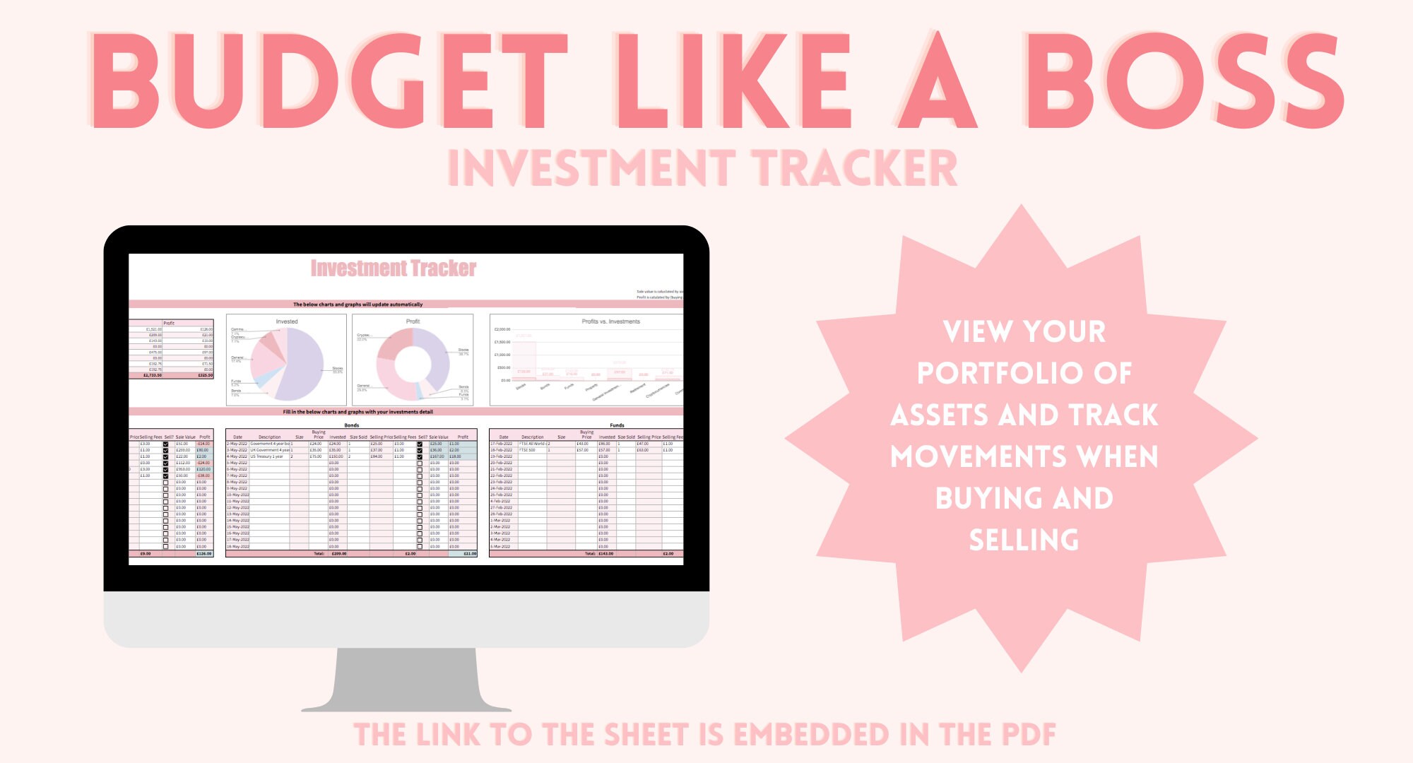 Budget Like A Boss Budget Tool | Yearly Budget | Monthly Budget ...