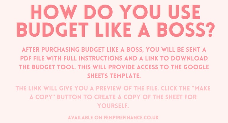 Budget Like A Boss Budget Tool | Yearly Budget | Monthly Budget ...