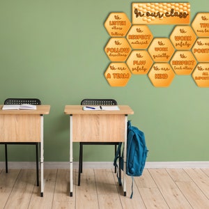 Editable Bee Themed Classroom Chart Poster, Classroom Rules Printable ...