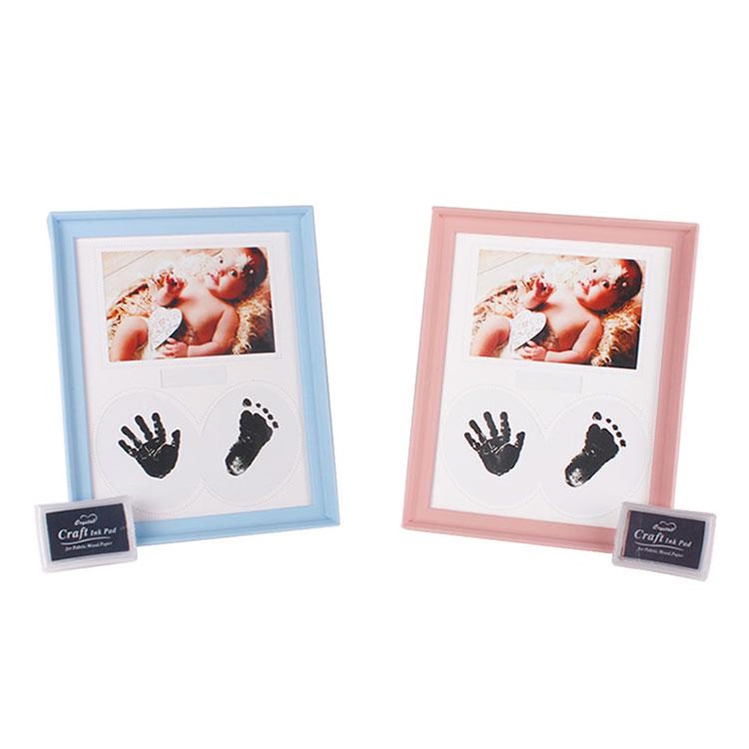 Baby Hand and Footprint Photo Frame , Baby Footprint Keepsake Frame and ...