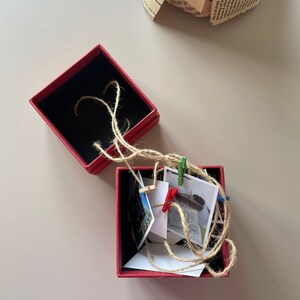 Polaroid Photo Box With Magic Drawstring Latch , Personalized Photo ...