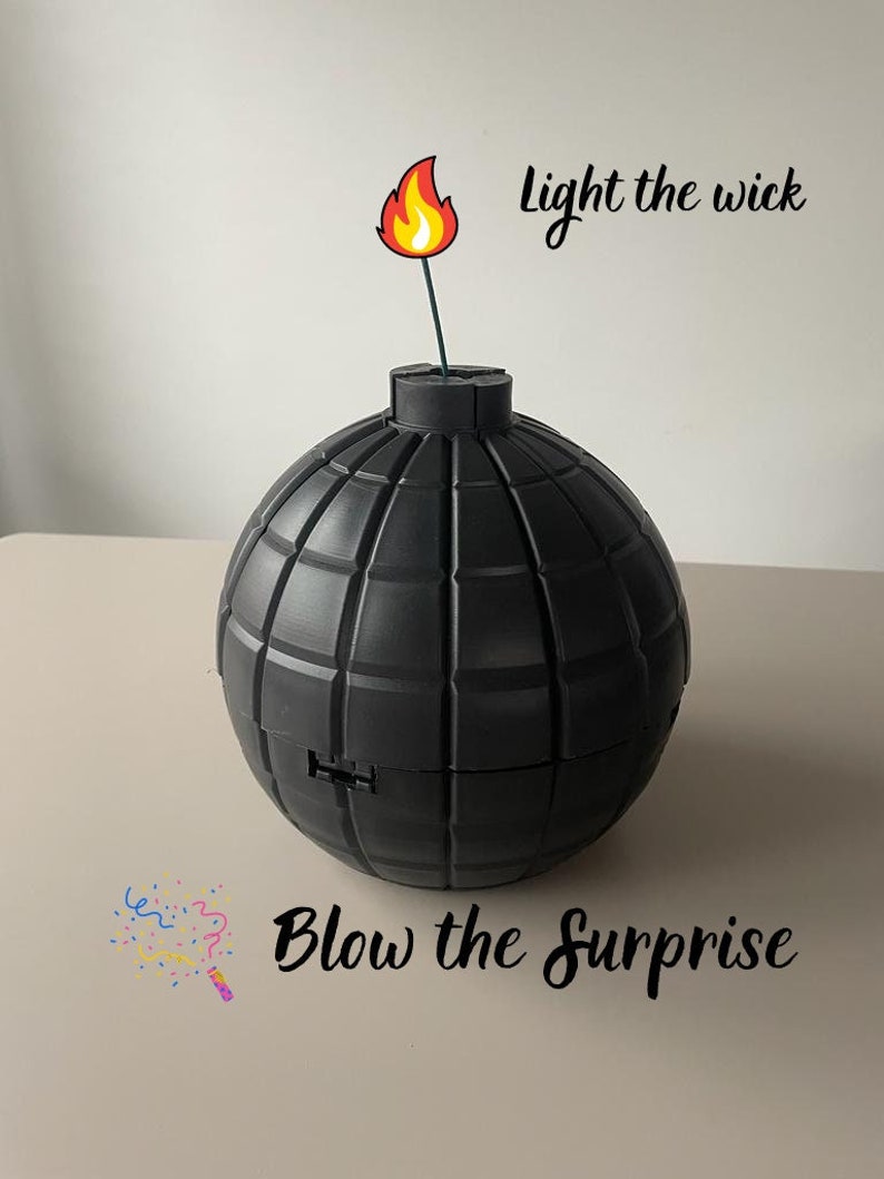 Exploding Grenade Gift Box, Personalized Surprise - Etsy