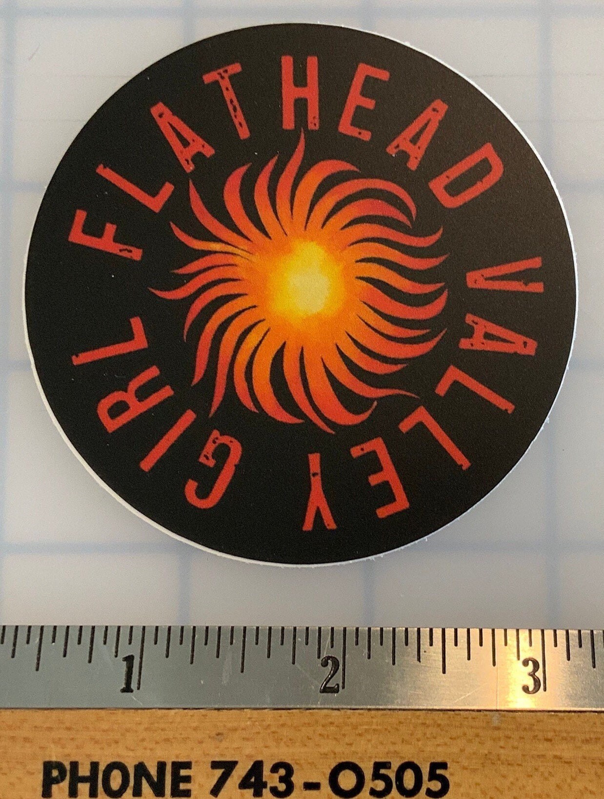 Flathead Valley Girl Round Sticker - Etsy