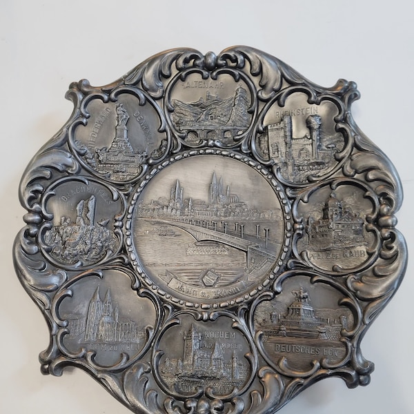 Pewter Plate Germany - Etsy