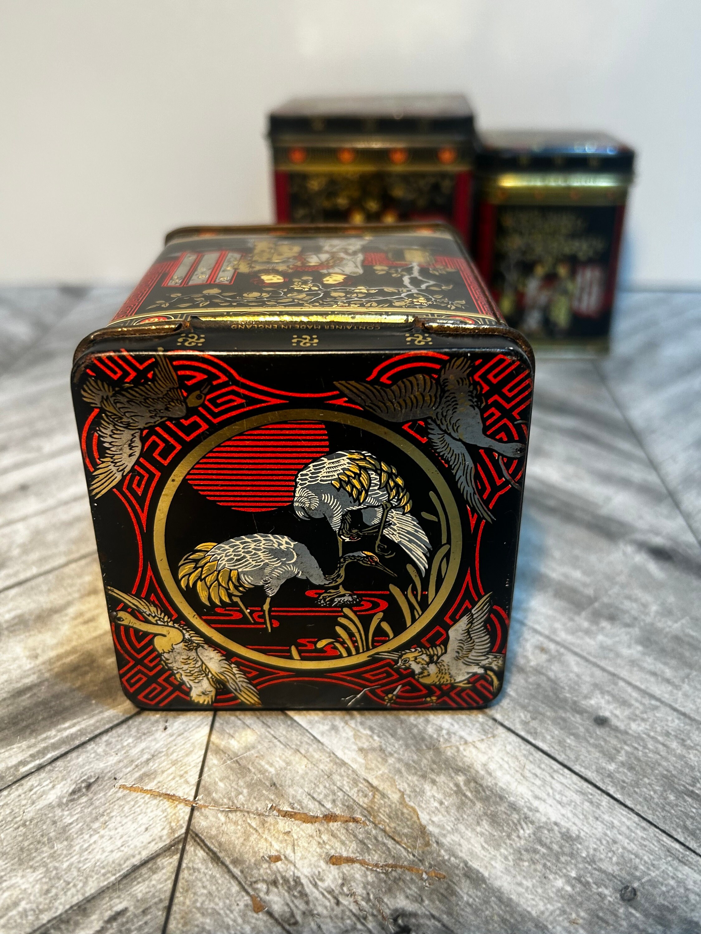 Asian Teas Tins Set of Three - Etsy