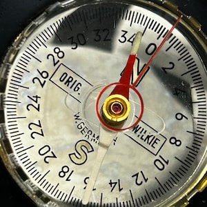 Vintage Wilkie West German Compass - Etsy
