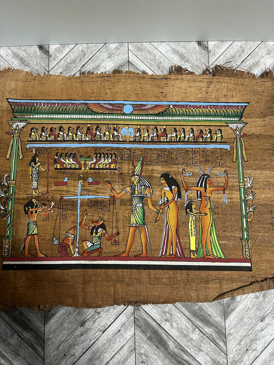 Egyptian Papyrus Picture Set of 6 - Etsy