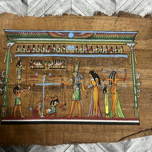 Egyptian Papyrus Picture Set of 6 - Etsy