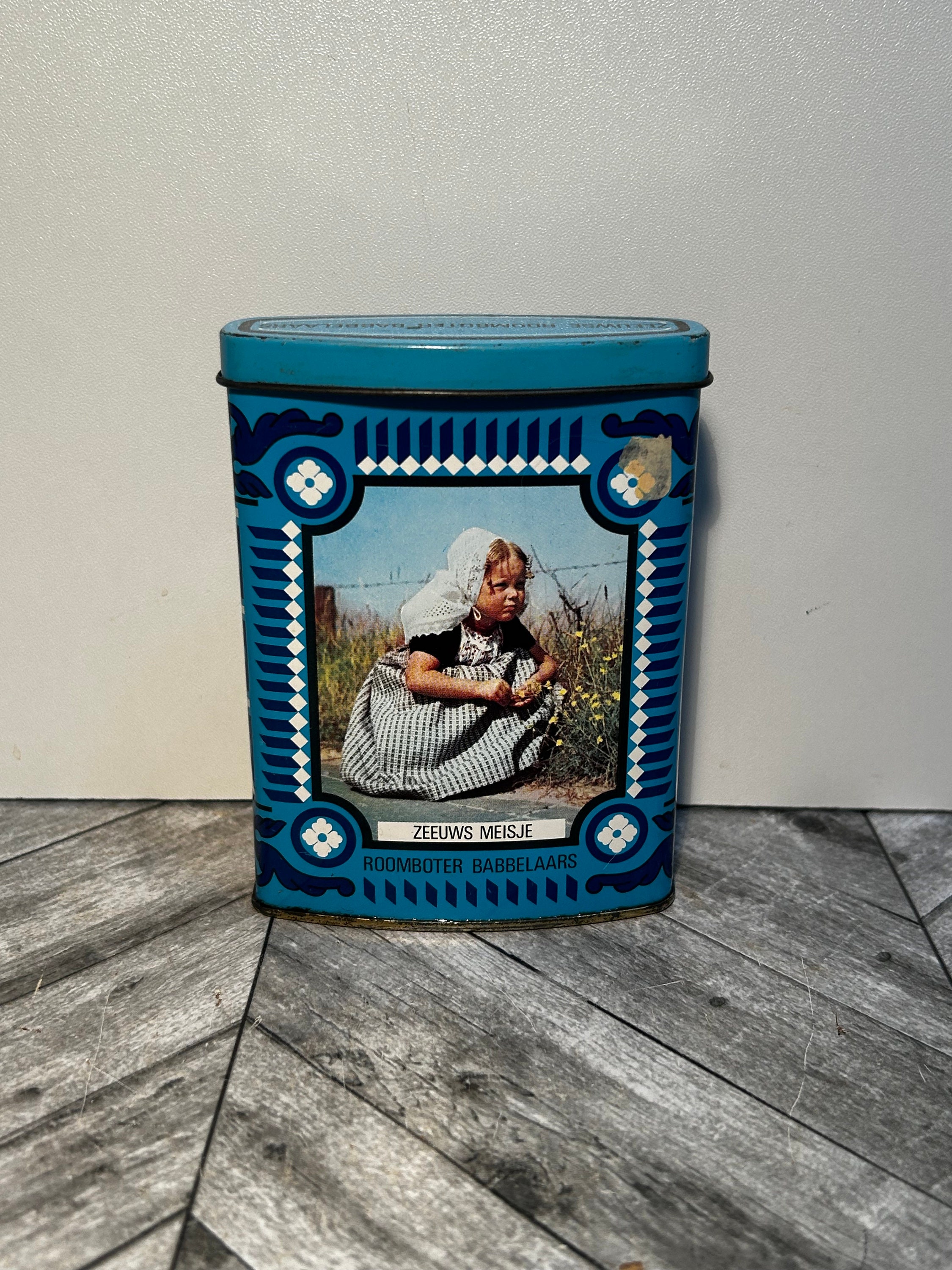 Vintage Blue Dutch Candy Tins - Etsy