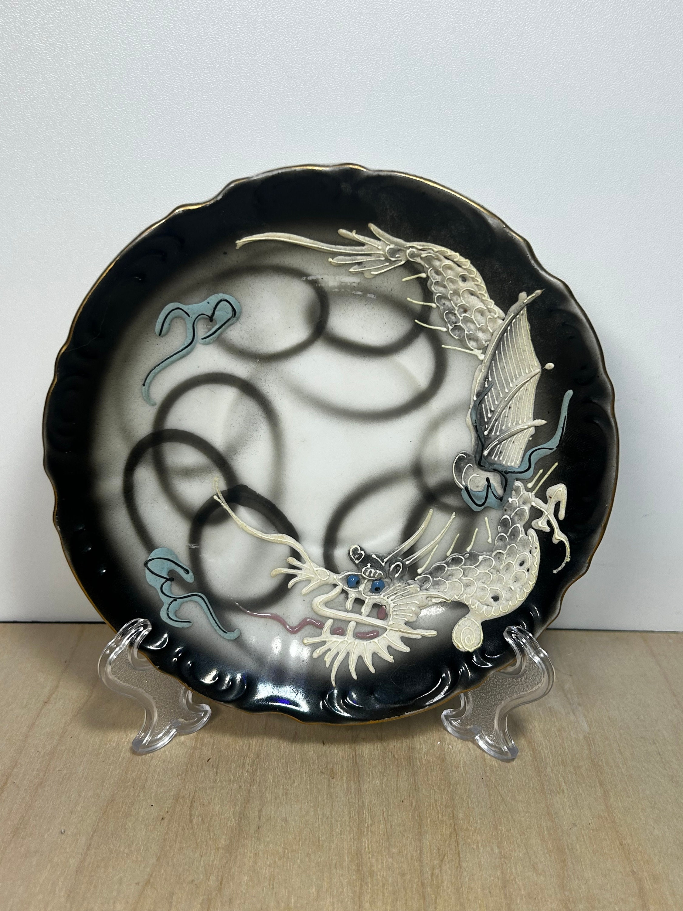 Japanese Moriage Dragon Ware Cup and Saucer - Etsy