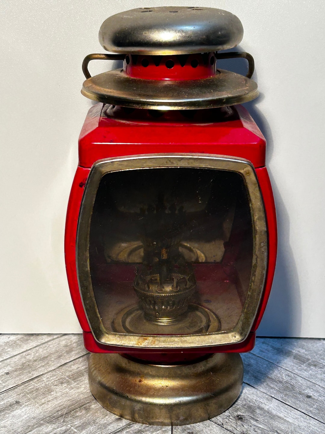 Hanging Mirrored Red Oil Lamp - Etsy