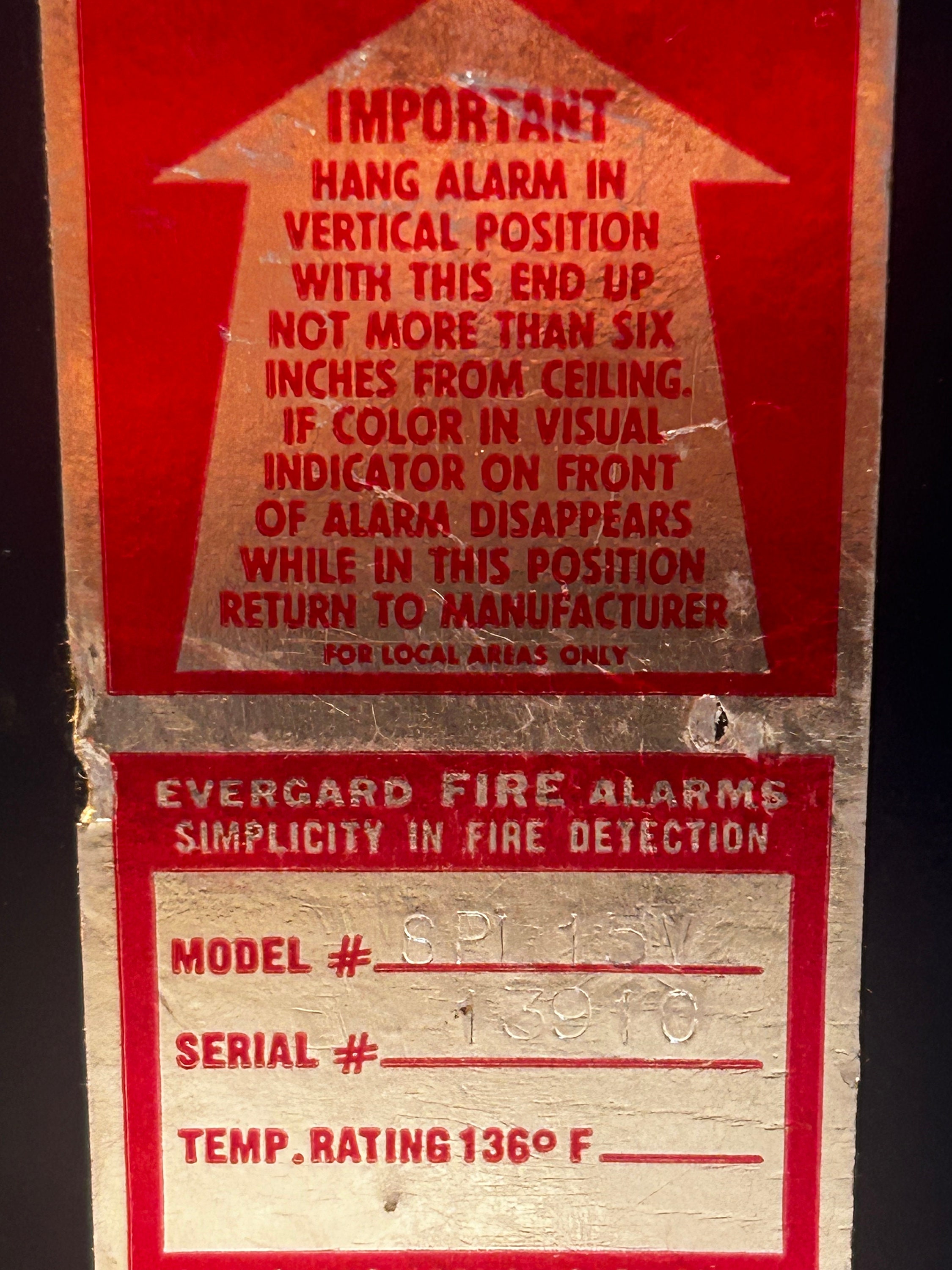 Vintage Evergard Fire Alarm - Etsy