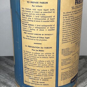 Vintage Canadian Pablum Container - Etsy