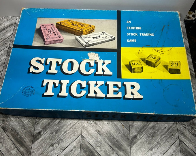 1937 Stock Ticker Board Game (missing Yellow Player Piece) - Etsy