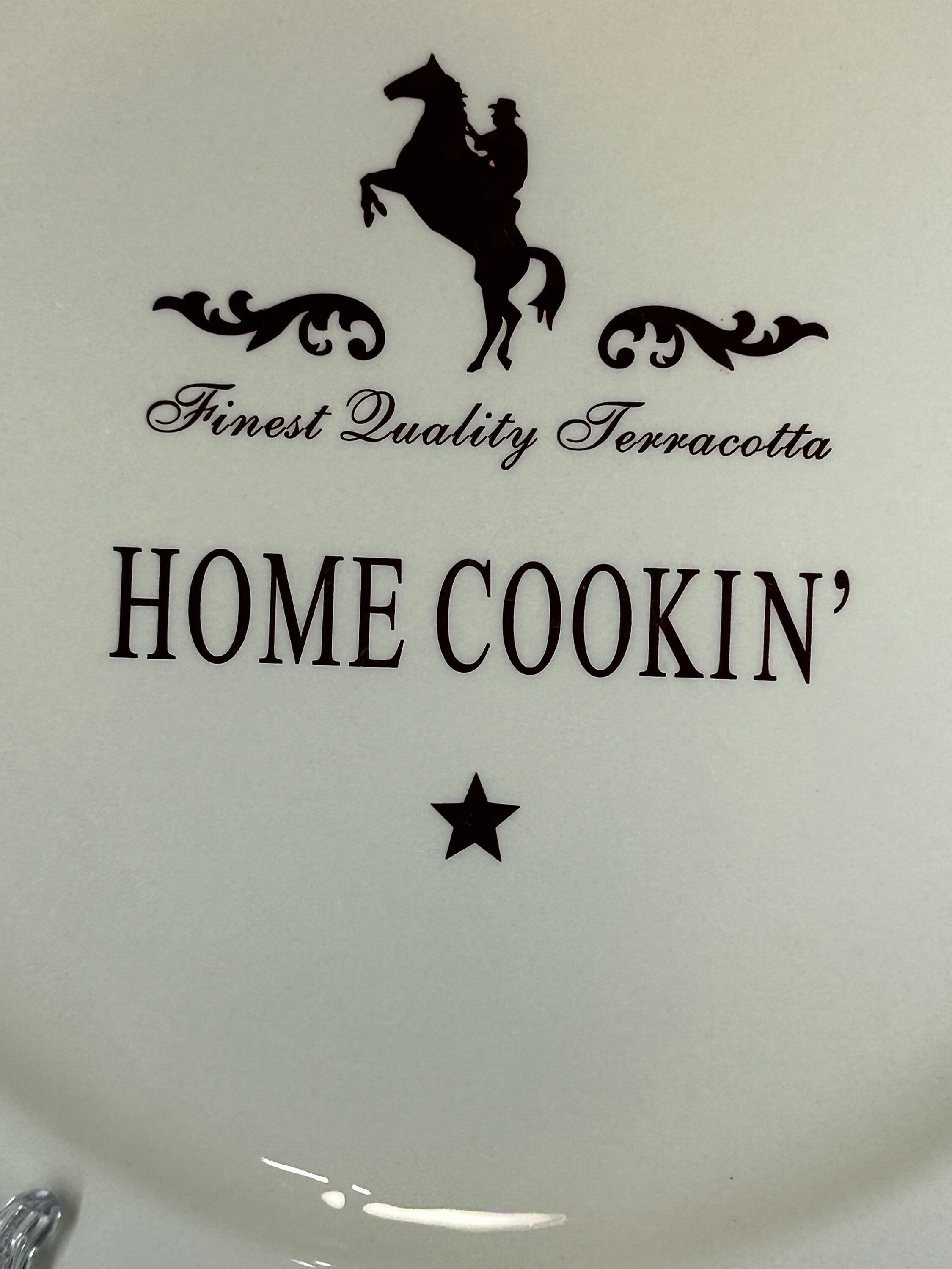 Cowboy Kitchen Home Cooking Terracotta Plate - Etsy