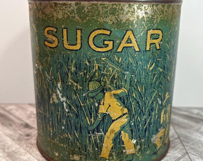 Vintage Tindeco Sugar Tin - Etsy
