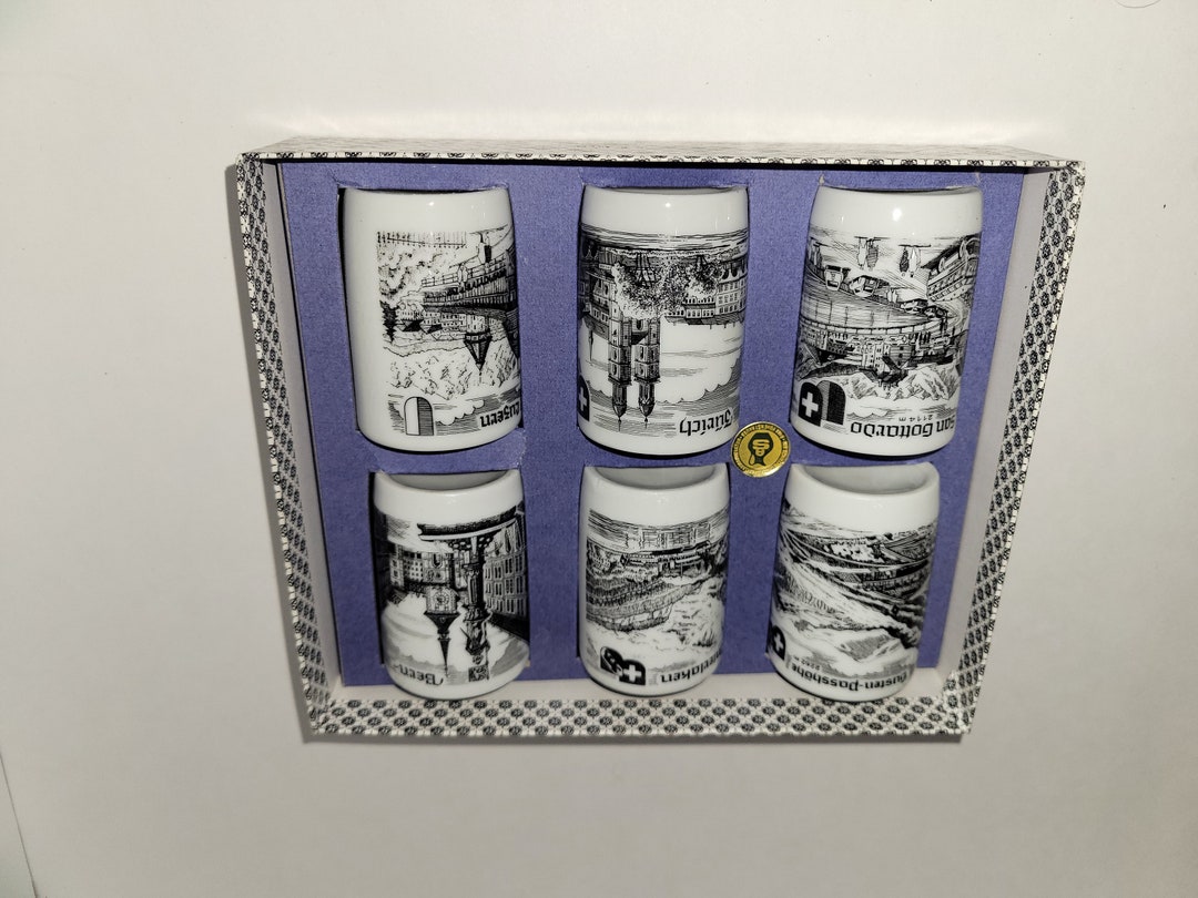 Set of 6 Swedish Shot Glasses, Like New No Chips or Cracks - Etsy