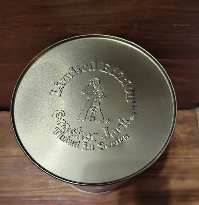 Vintage Cracker Jack Popcorn Container Tin 1992 Nostalgia - Etsy