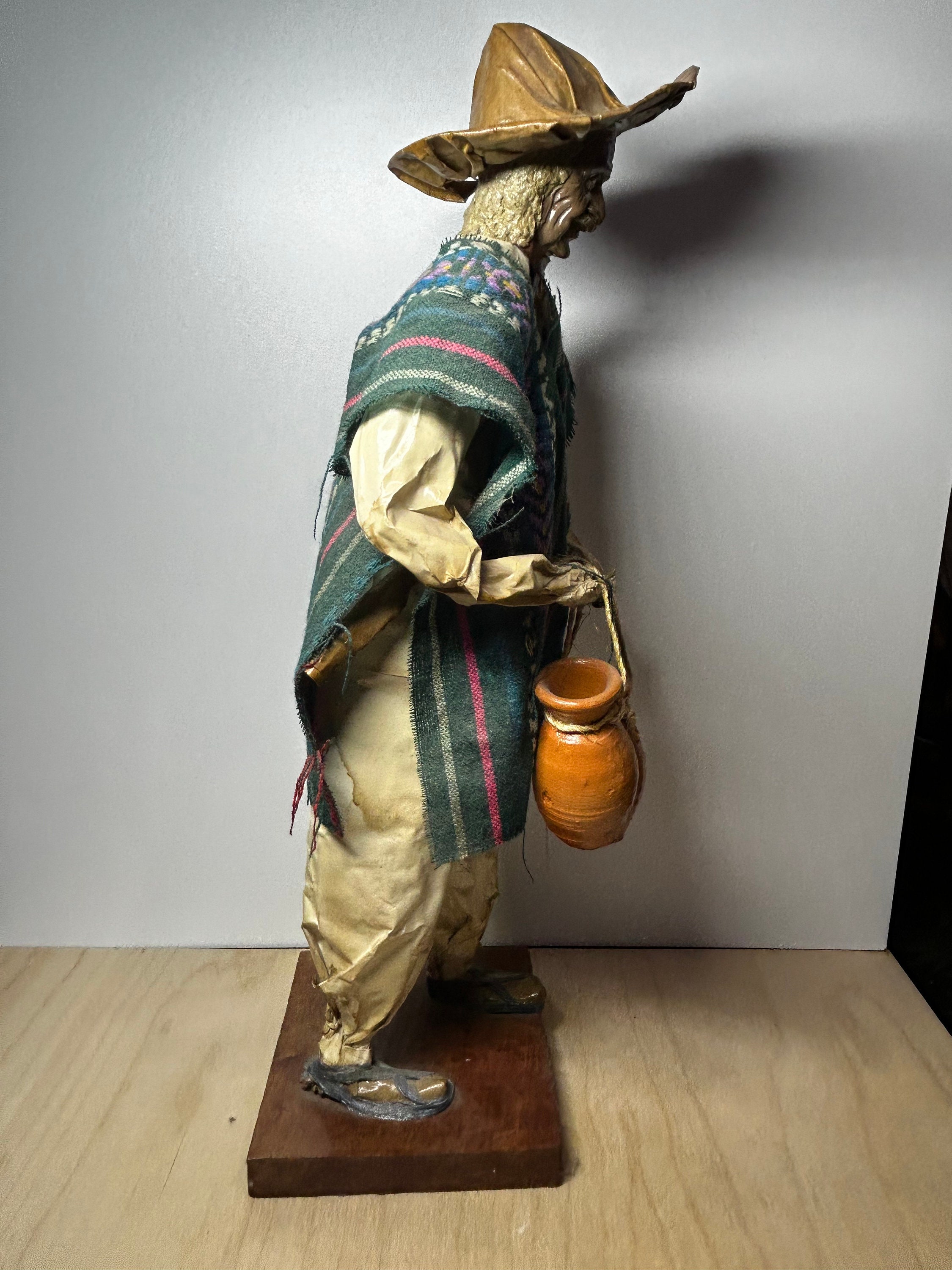 Large Vintage Paper Mache Mexican Man Figure - Etsy