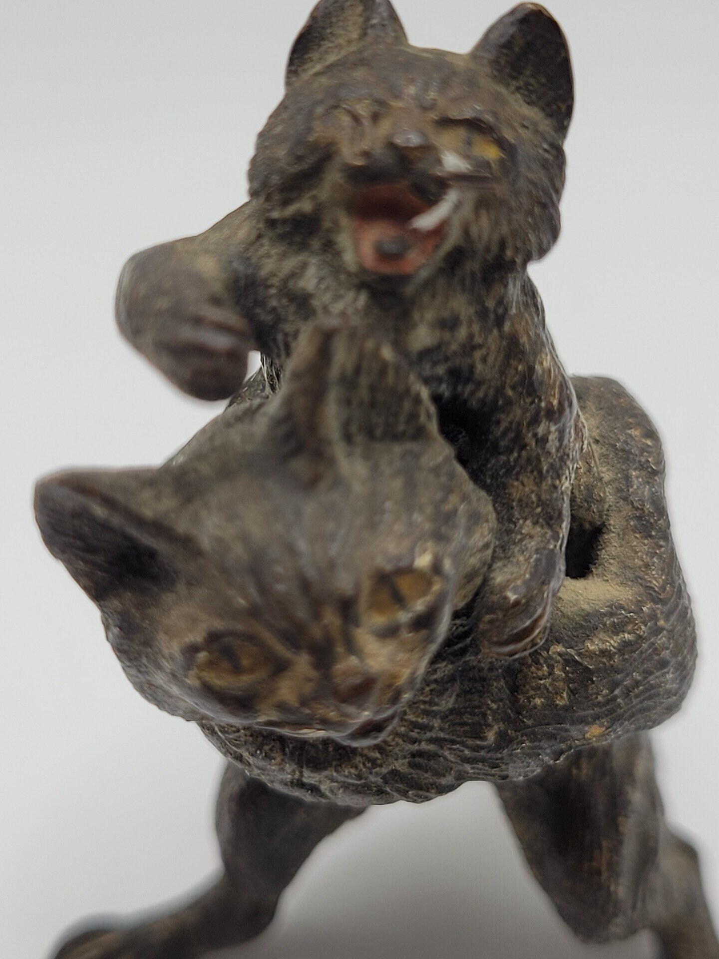 Austrian Bronze Miniature Cat Figurine - Etsy