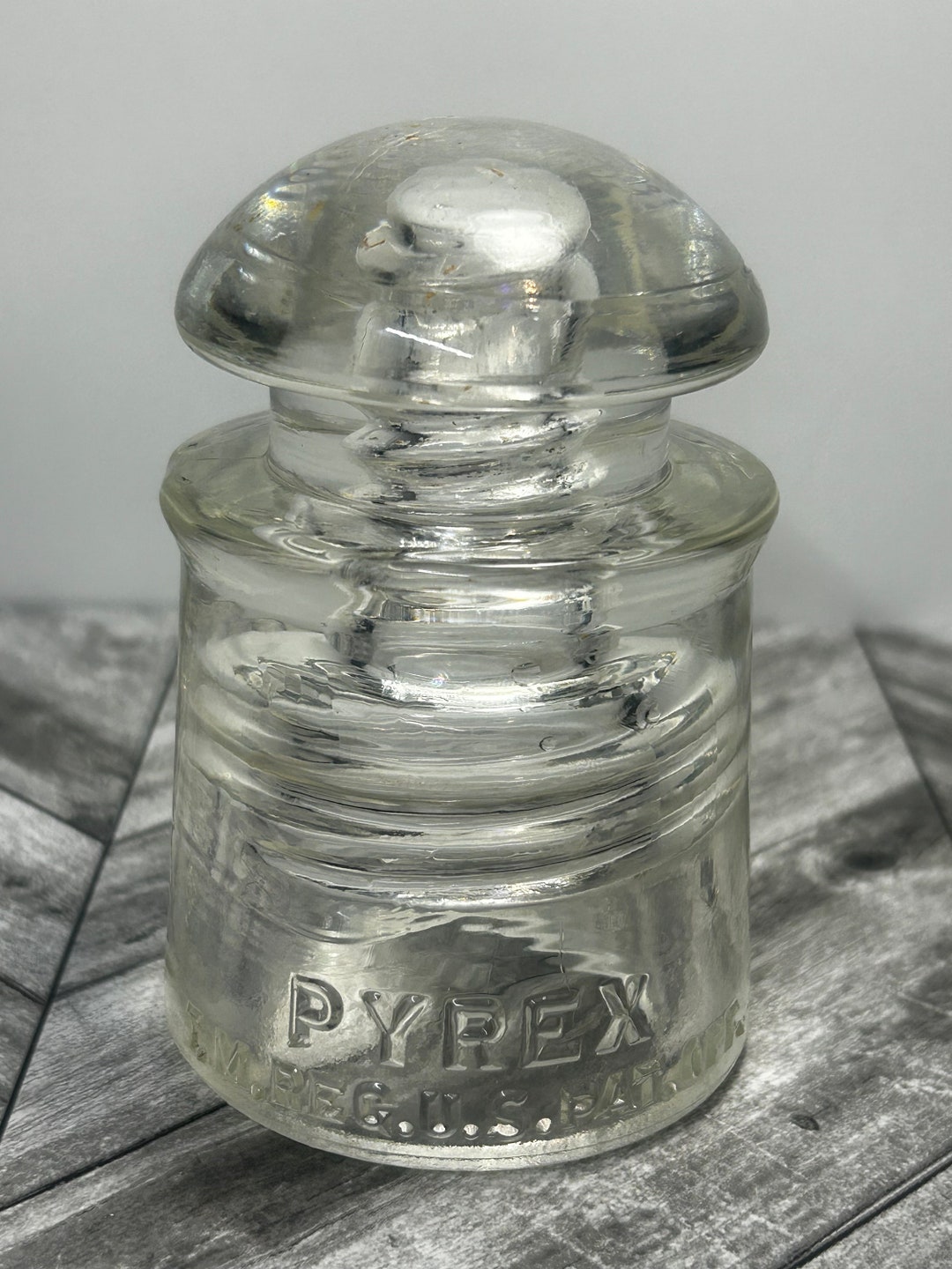 Pyrex Clear Glass Insulator - Etsy