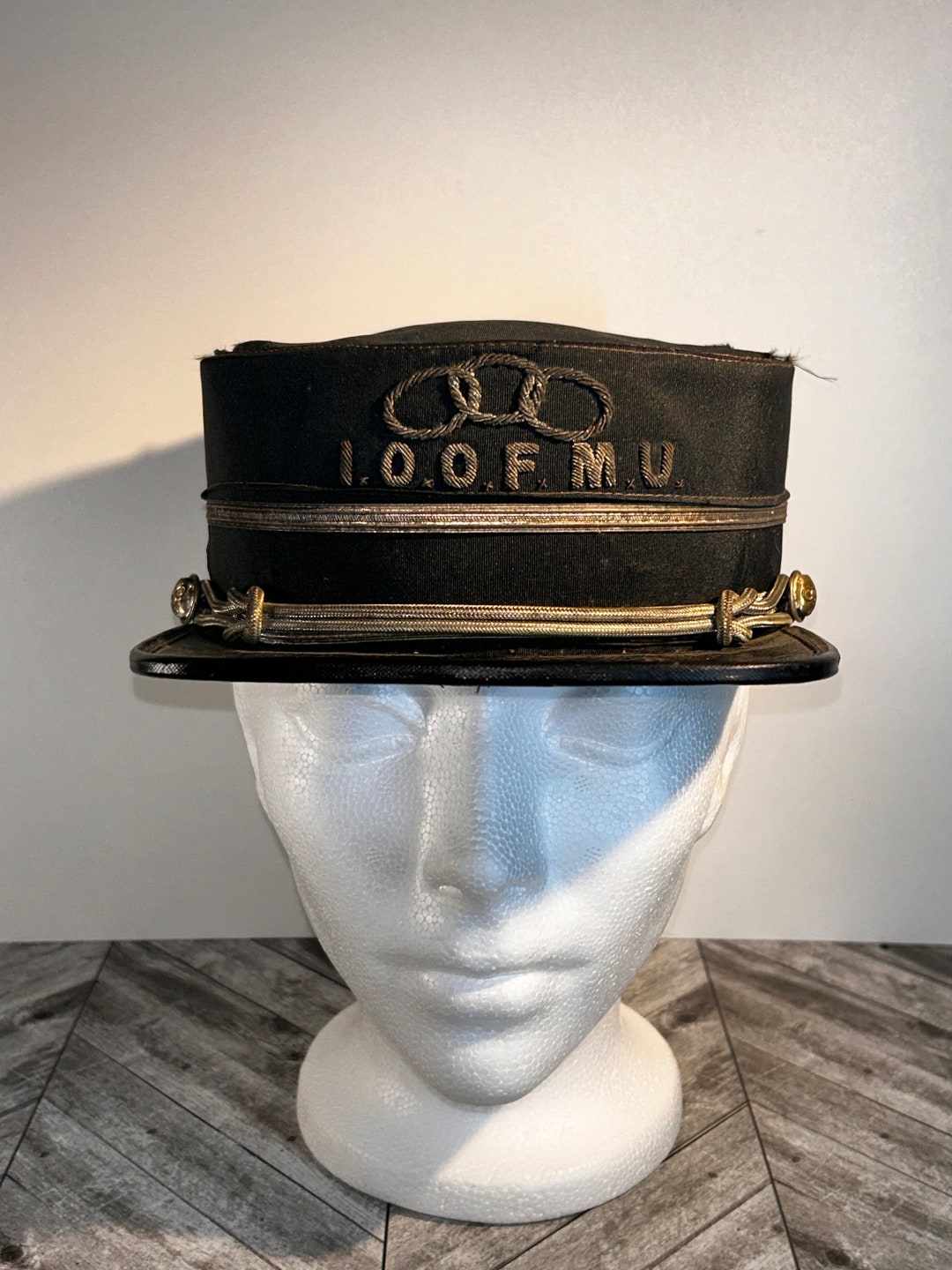 Vintage Ioofmu Conductor Style Hat - Etsy