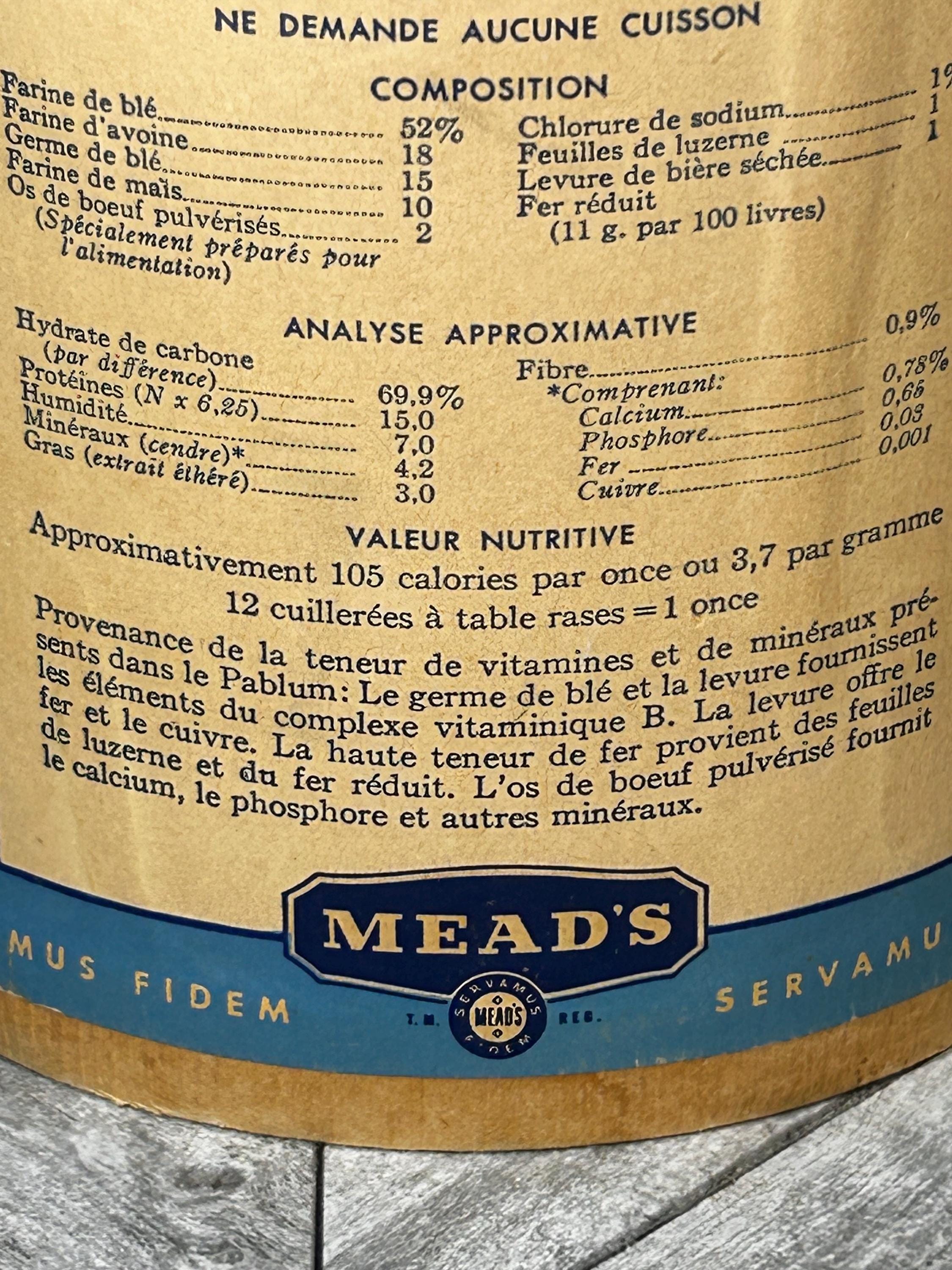 Vintage Canadian Pablum Container - Etsy