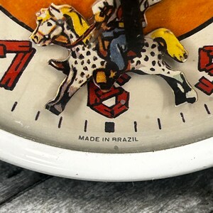 Vintage Westclox “sturm” Cowboy Mechanical Alarm Clock.made in Brazil ...