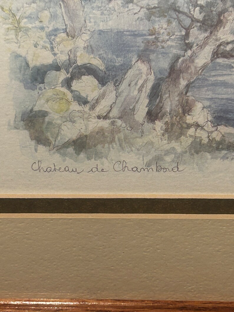 Chateau De Chambord by Legai Watercolour Painting - Etsy