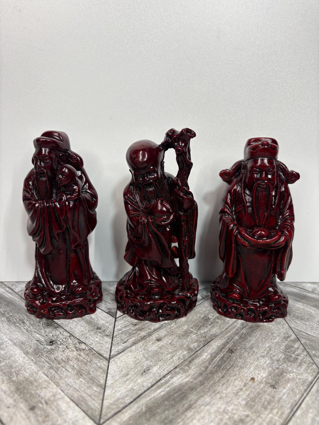 Chinese San Xing Figures (set of 3) - Etsy