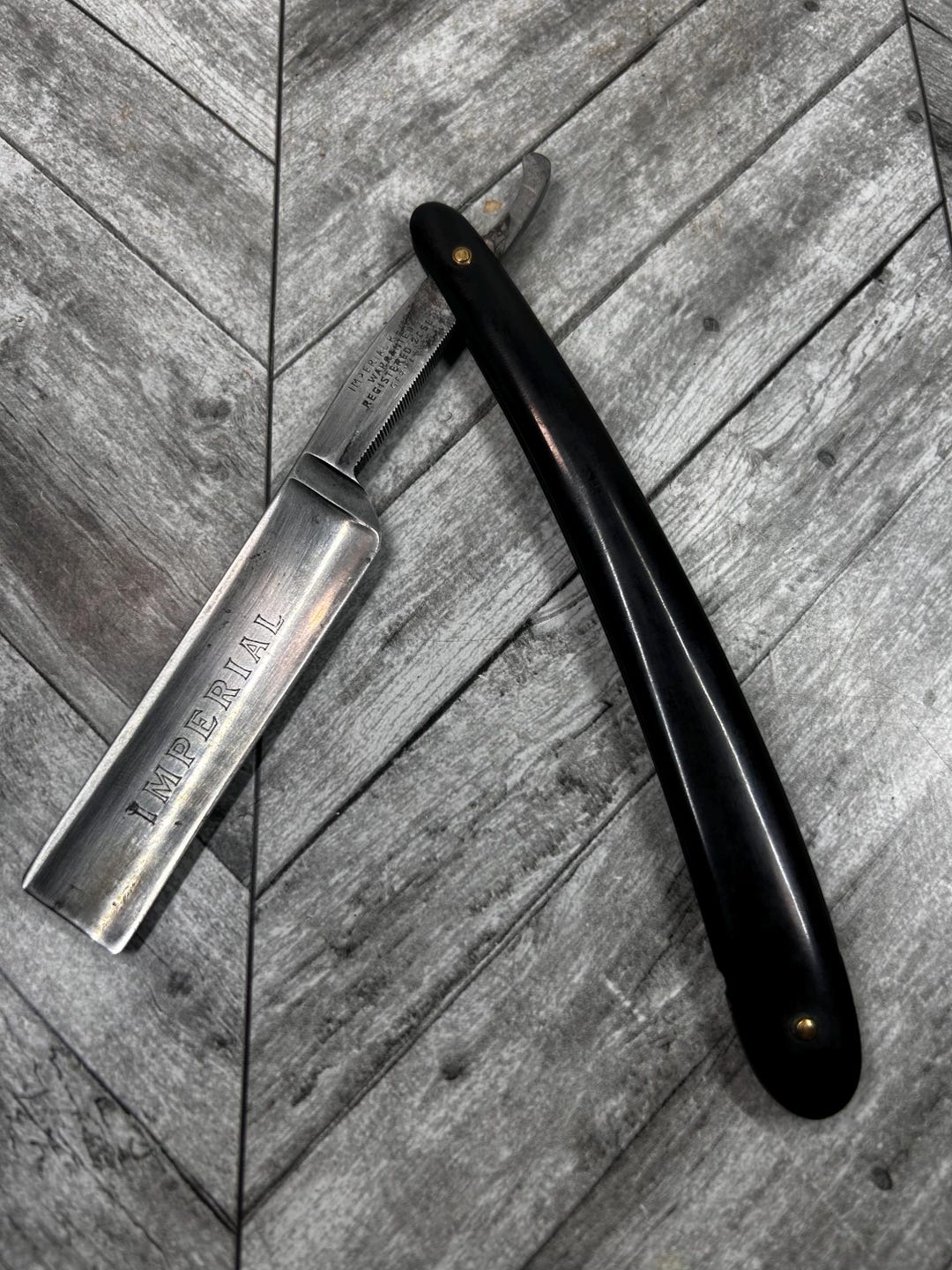 Vintage “imperial “ German Straight Razor - Etsy