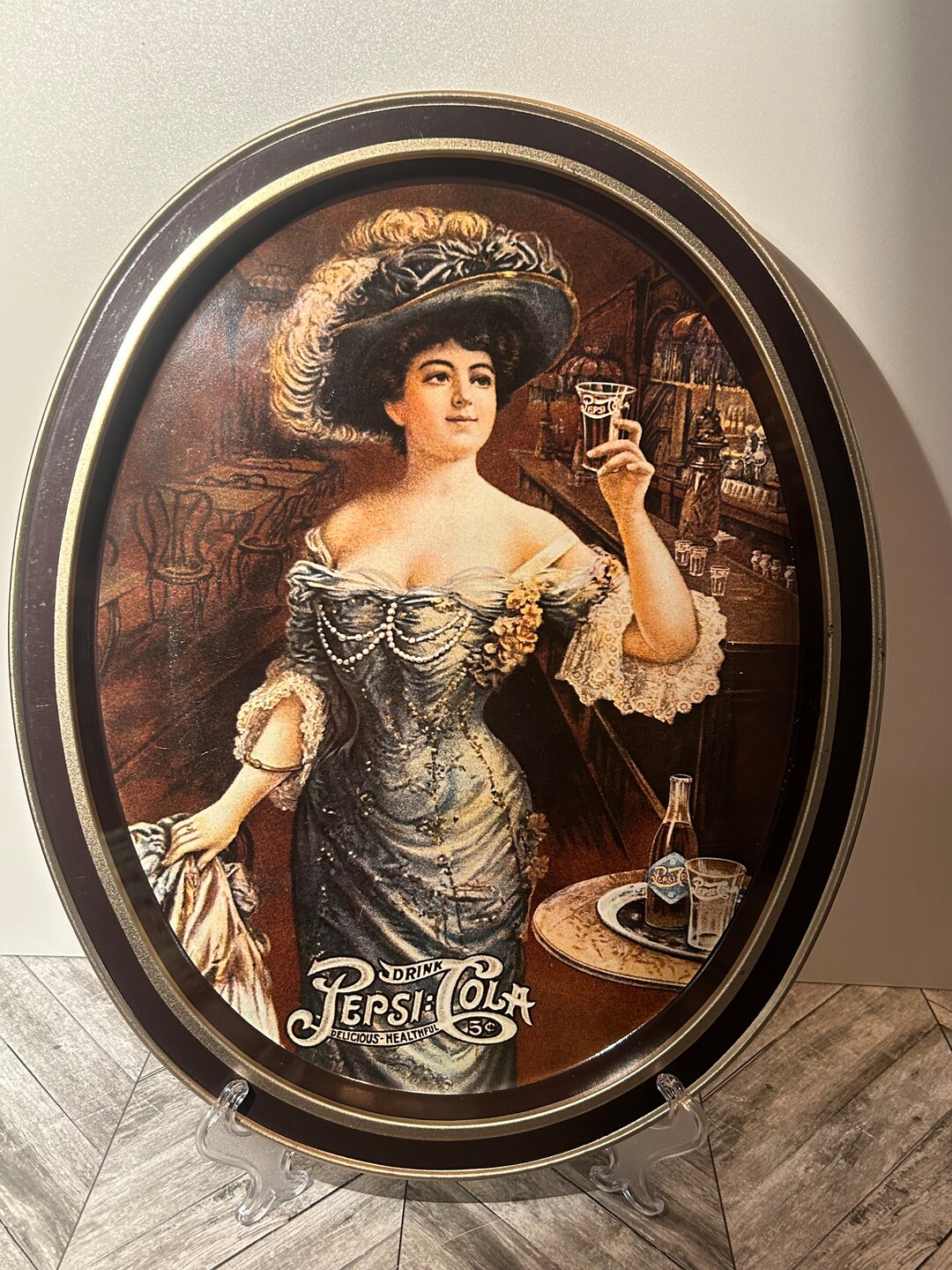 Victorian Lady Oval Pepsi Tray - Etsy