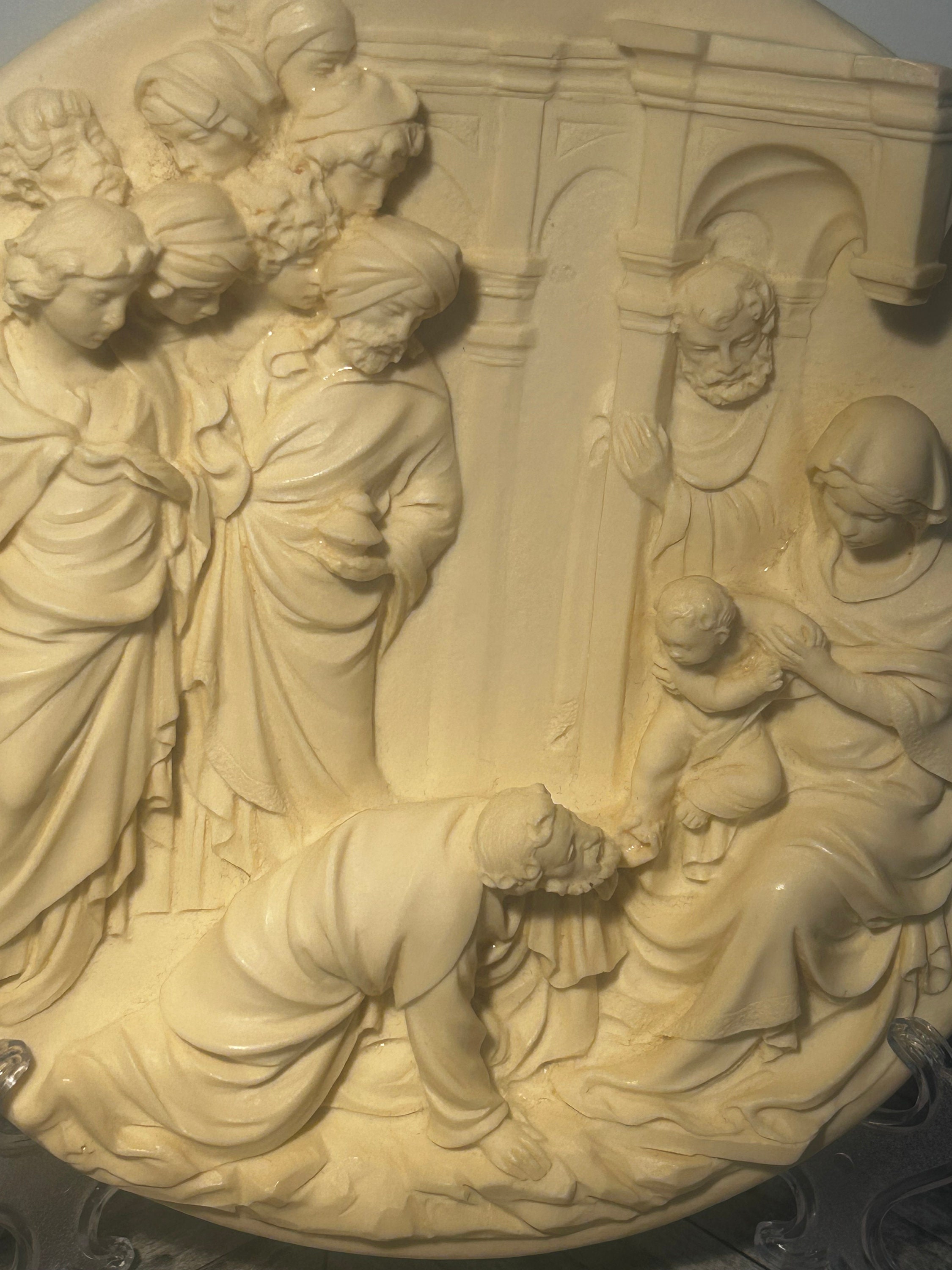 Adoration of the Magi Ivory Alabaster Bradex Plate - Etsy