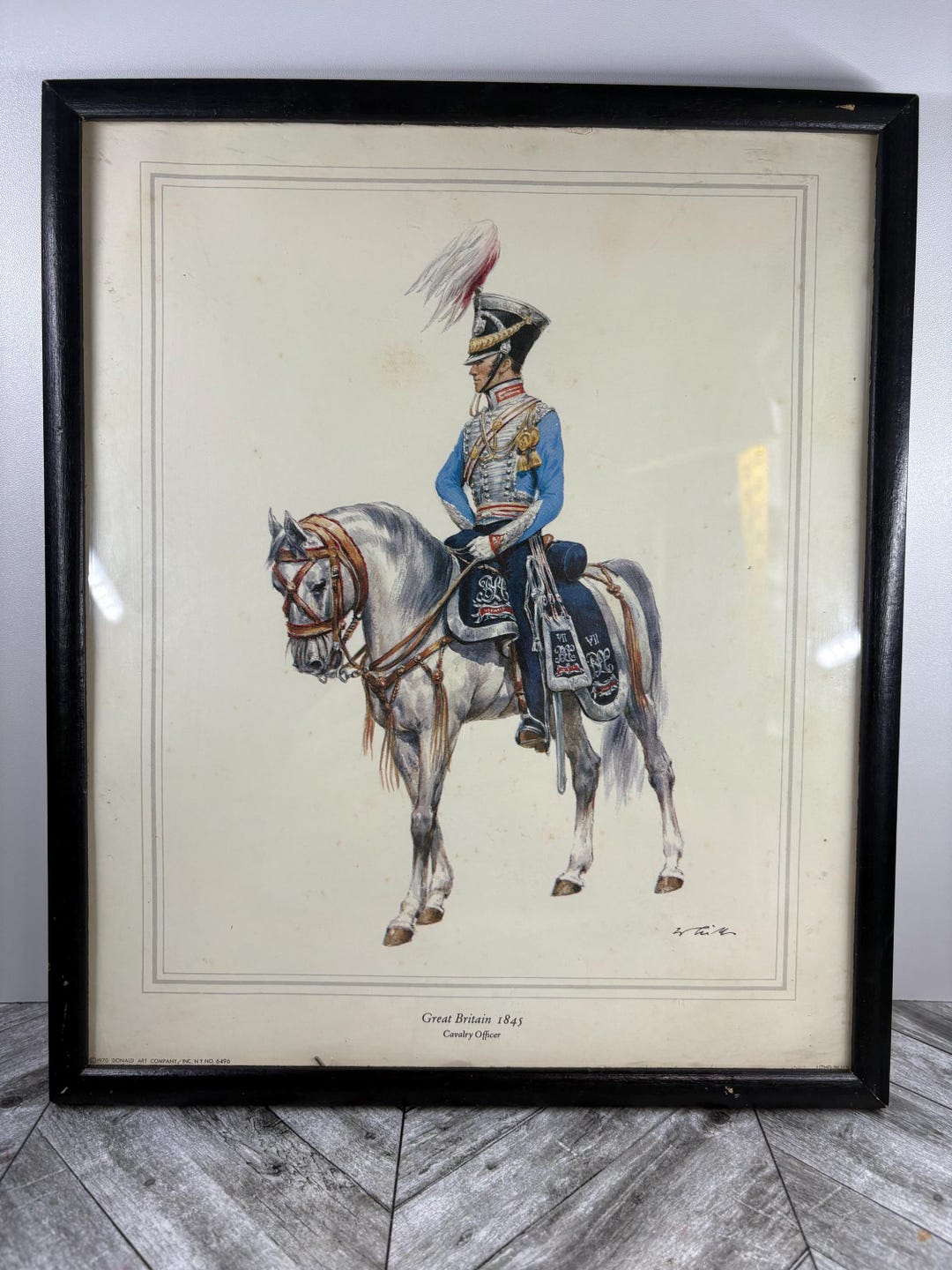Vintage British Calvary Officer Print - Etsy