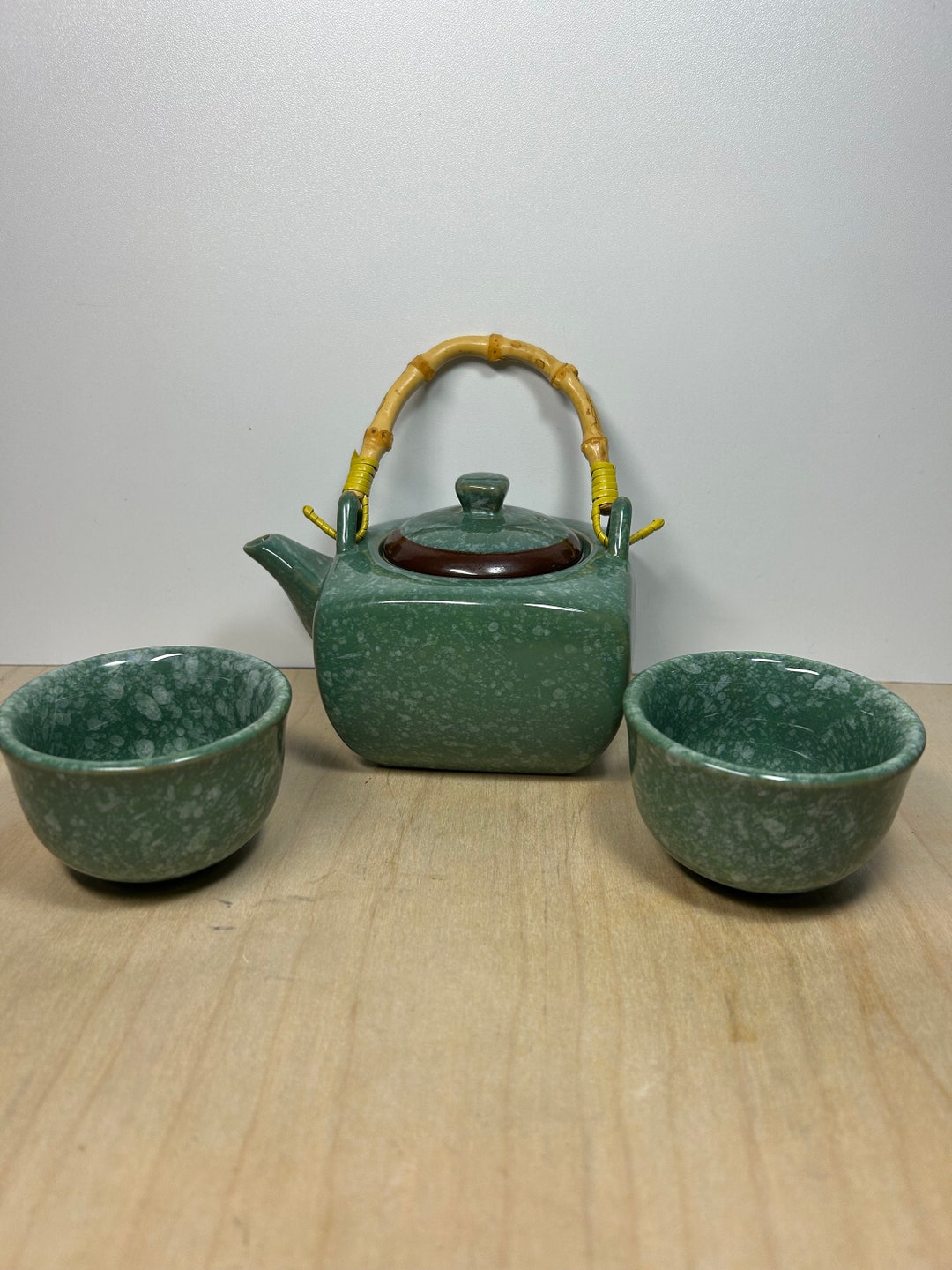 Jade Coloured Japanese Tea Set - Etsy