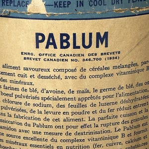 Vintage Canadian Pablum Container - Etsy
