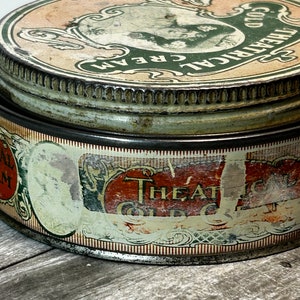Vintage Theatrical Cold Cream Tin - Etsy